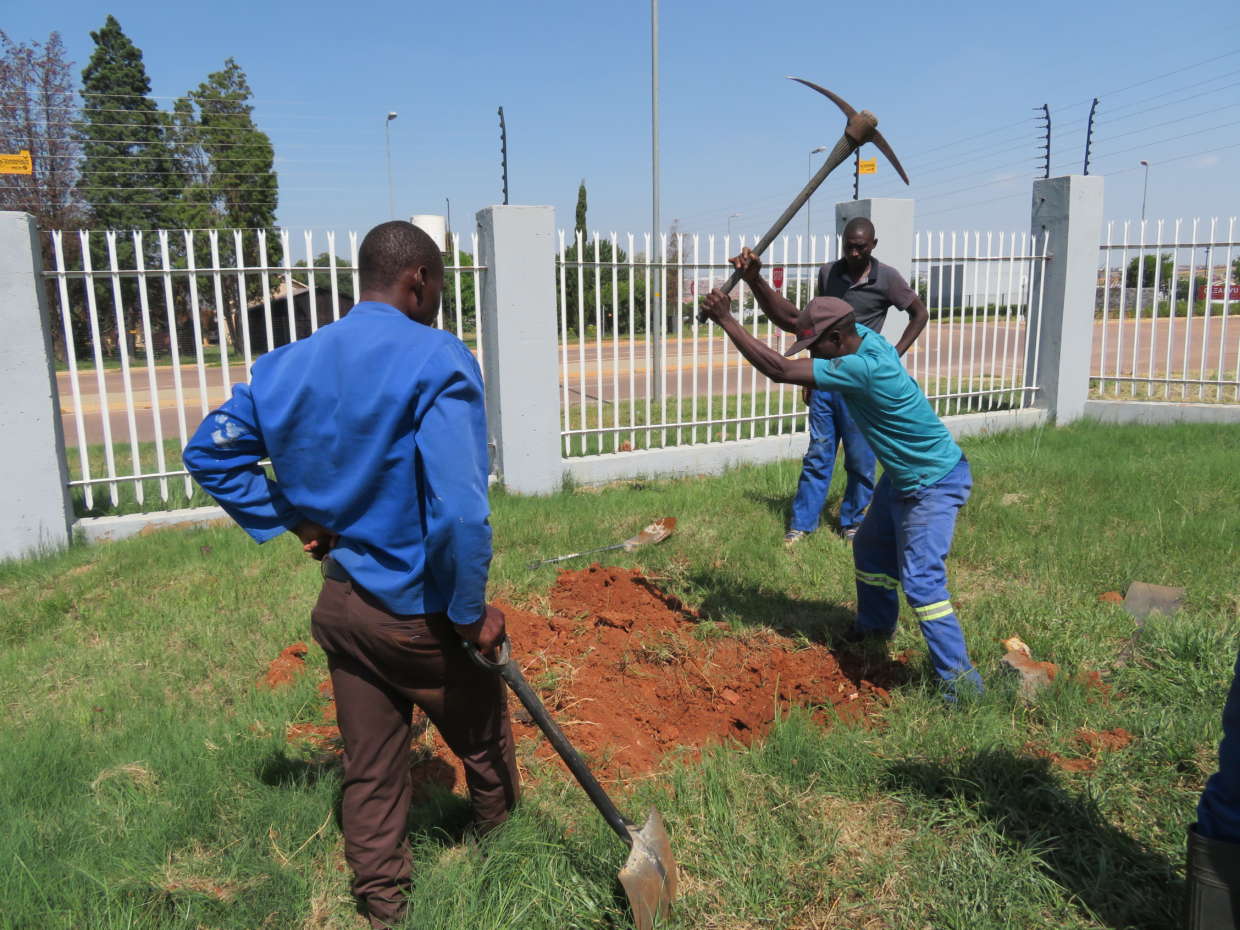 Digging Hole | Christian Cross Ministries