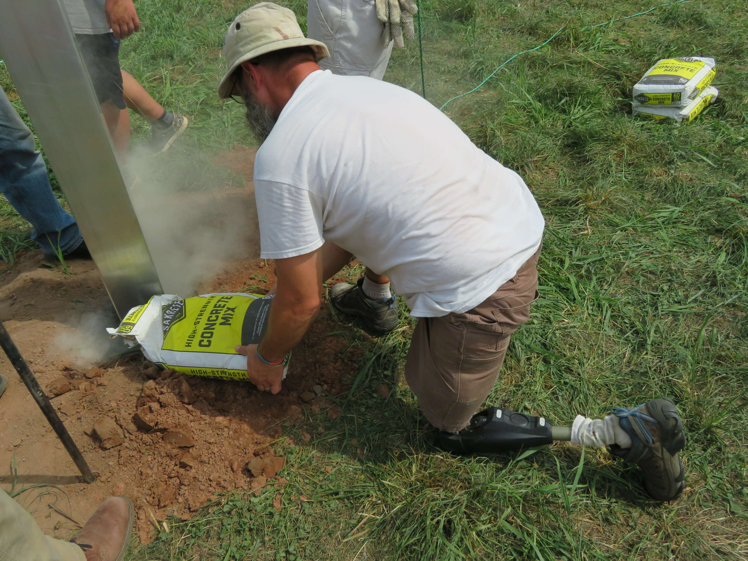 Adding Concrete | Christian Cross Ministries