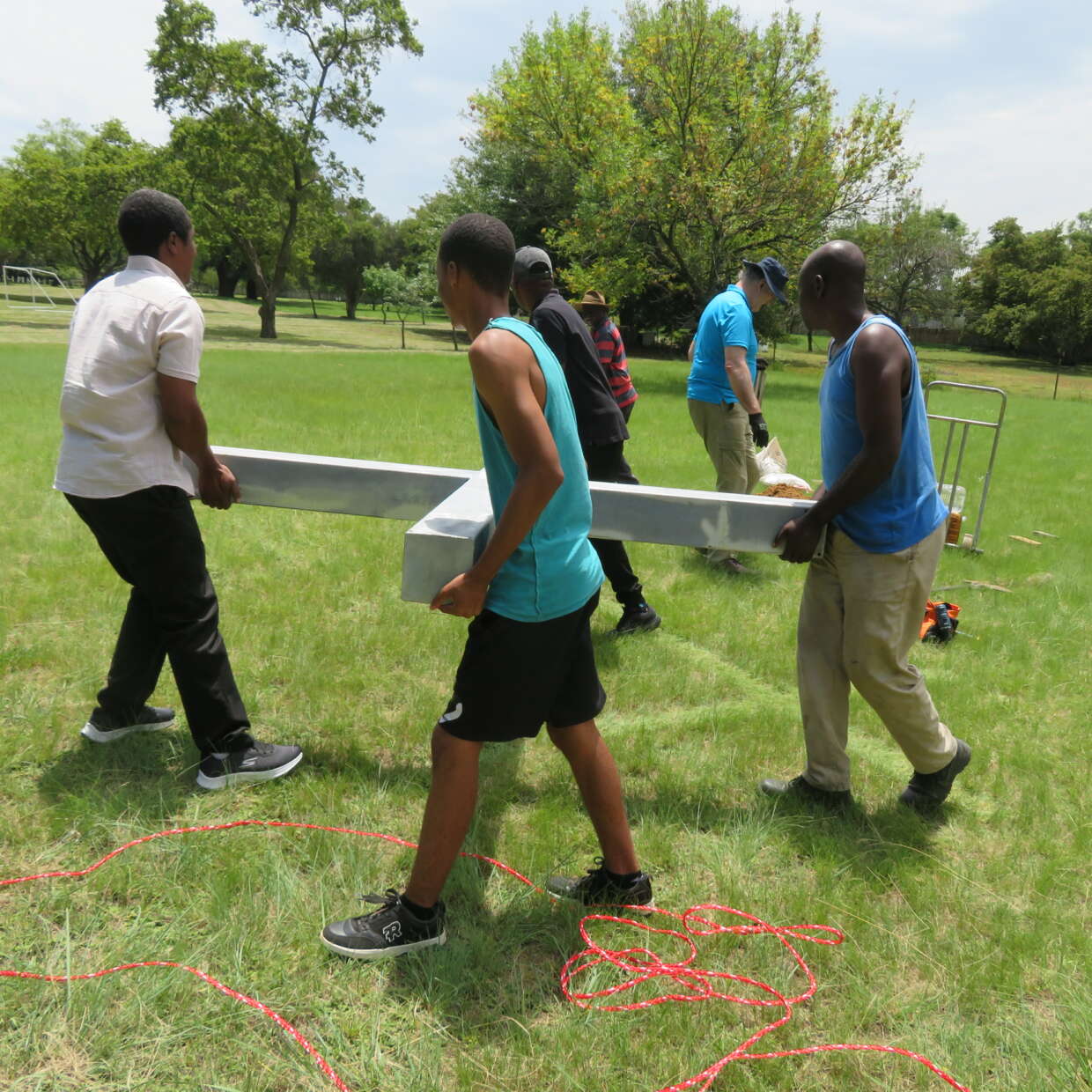 Preparing Cross For Action | Christian Cross Ministries