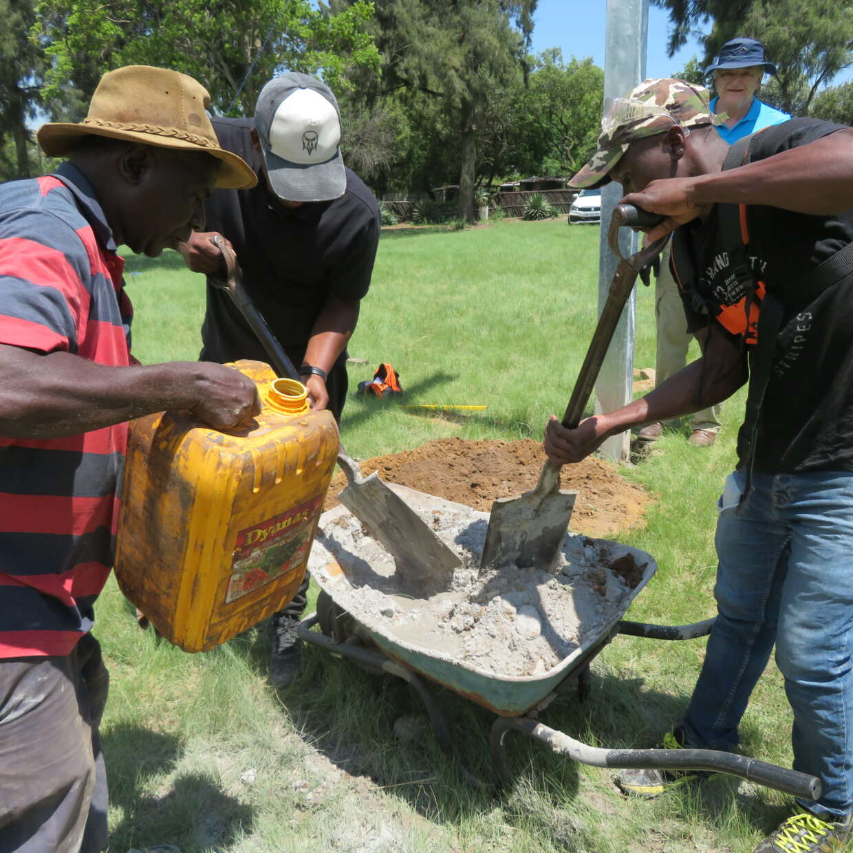 Mixing Concrete | Christian Cross Ministries