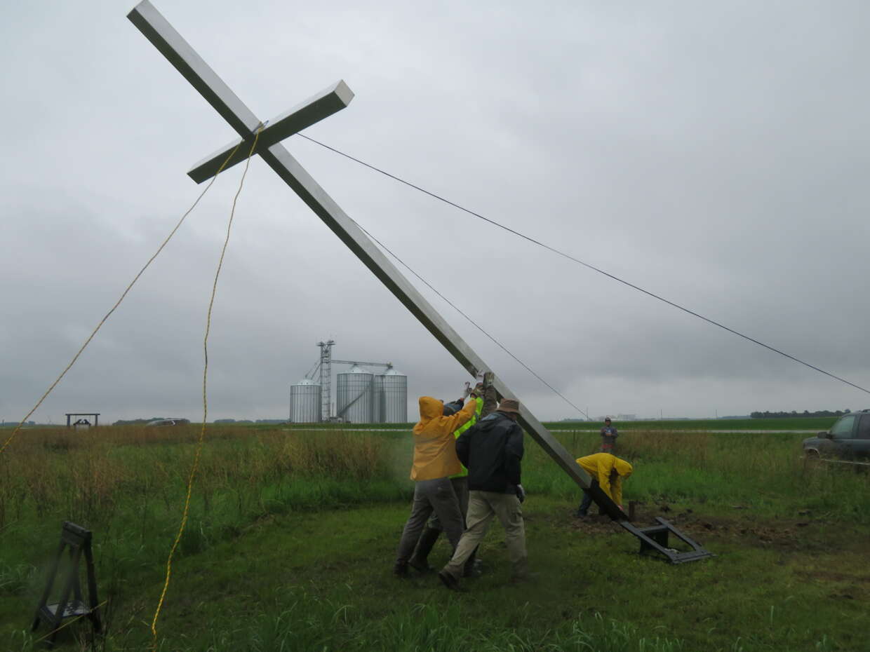 Lifting Cross With Local Sugar Beet Plant In Background | Christian ...
